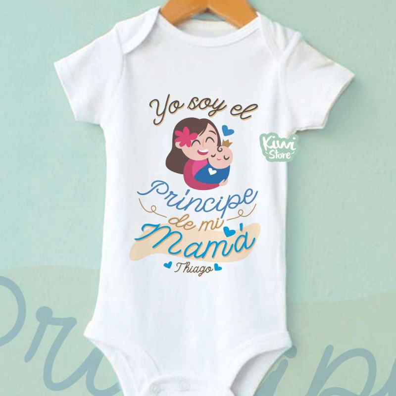 Mameluco para día de la madre - Mameluco personalizado príncipe de mamá