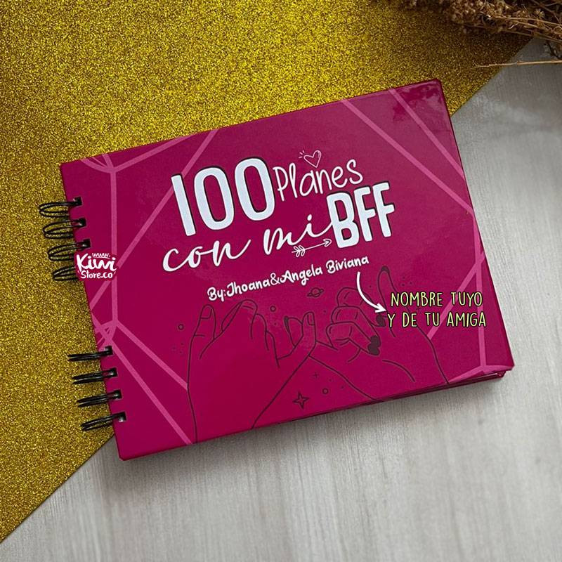 Libro de 100 planes para amigas personalizado - Libro de 100 planes con ...