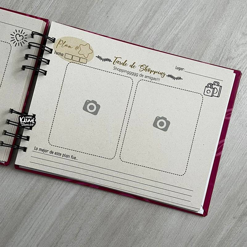 Libro de 100 planes para amigas personalizado - Libro de 100 planes con ...